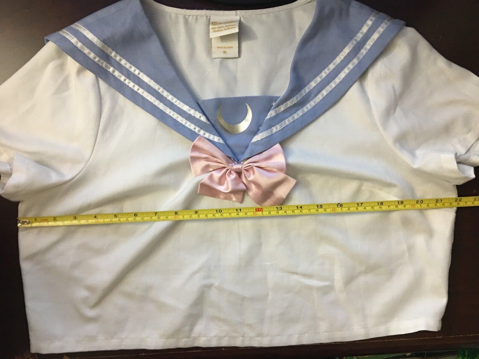 Sailor Moon School Uniform Womens Girls Crop Top Hot Topic Exclusive Sz ...