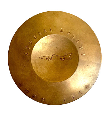 1954 General Motors 50 Million Cars Bronze/Brass Medal Paperweight | eBay