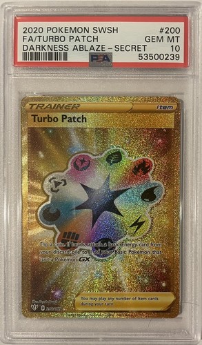 2020 Pokemon Darkness Ablaze Full Art Turbo Patch 200 PSA 10 Gem Mint ...