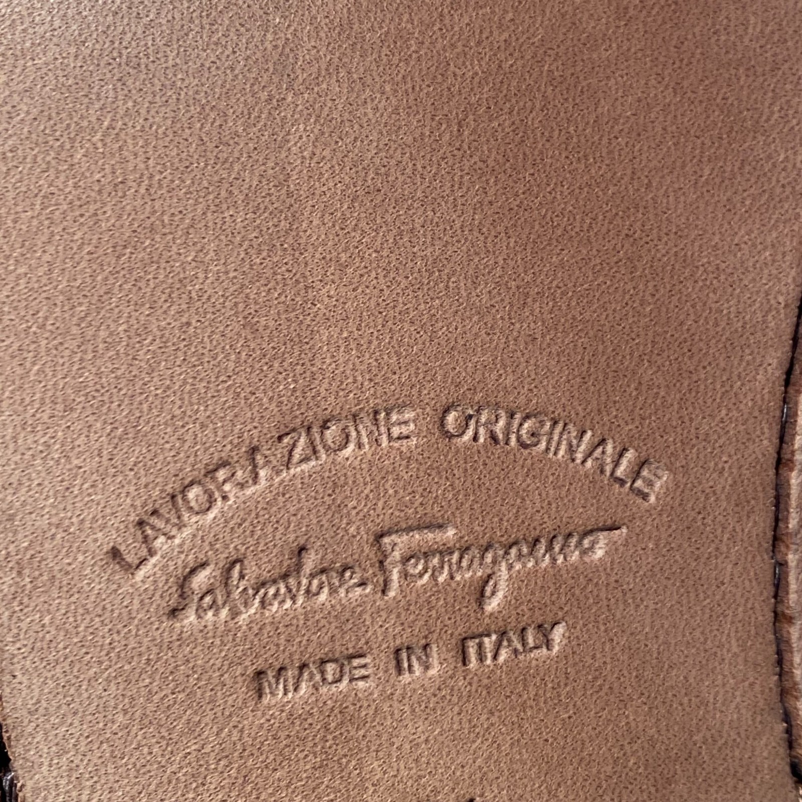 Ferragamo RIGEL Leather 8.5 D Welted Oxford Men's Dark Brown Dress ...