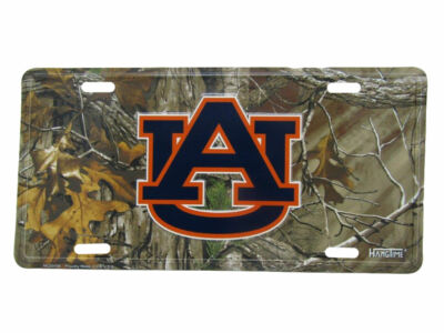 Auburn AU Tigers Camo Camouflage 6"x12" Aluminum License Plate Tag | eBay