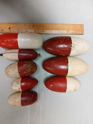 Fishing Nets & Floats - Vintage Wood Fishing Net Float