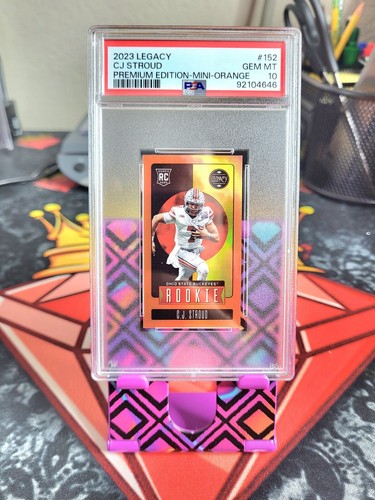 2023 Panini Legacy Football Mini CJ Stroud Orange 71/125 PSA 10 Pop 4 ...