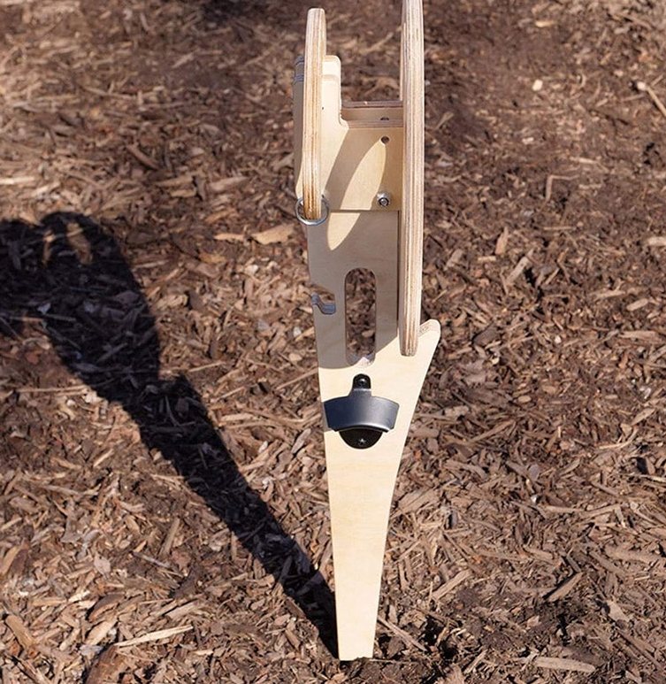 Portable Folding Outdoor Wine Table Stake Phone Cup Holder Beach Picnic ...