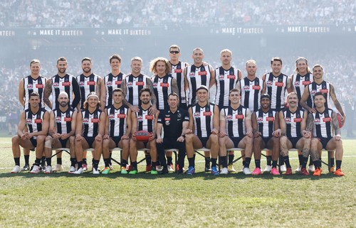 LAMINATED 2023 COLLINGWOOD MAGPIES AFL FOOTBALL TEAM POSTER, BARGAIN ...