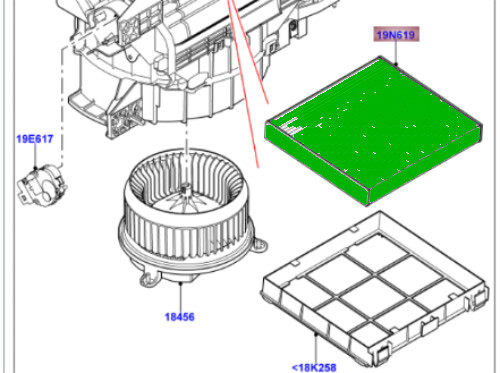 LAND ROVER AC FILTER VELAR RANGE ROVER DISCOVERY RANGE ROVER SPORT ...