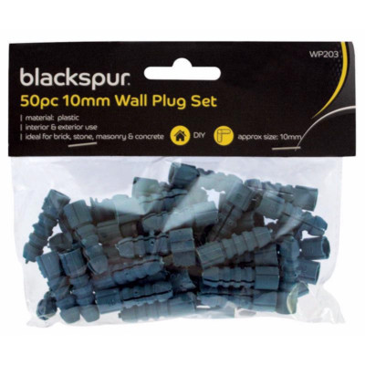 10mm Wall Raw Plug Anchor Raw plugs Fasteners Screw Fixings 50pc Set | eBay