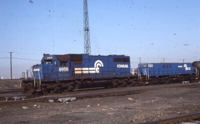 CONRAIL CR 6958 Railroad Train Locomotive Original 1982 Photo Slide | eBay
