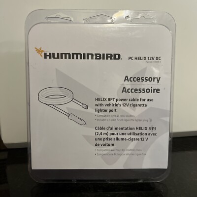 NEW Humminbird PC HELIX - 12V DC Power Cord Cable NIP Fast Free ...
