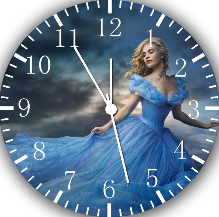 Disney Cinderella Frameless Borderless Wall Clock For Gifts or Home ...