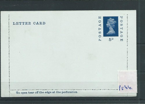 wbc. - GB - POSTAL STATIONERY -PS66- Elizabeth - 5d prepaid letter card ...