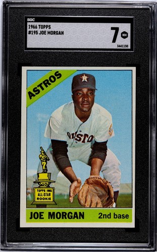 1966 Topps #195 Joe Morgan All-Star Rookie SGC 7 NM 2B Houston Astros ...