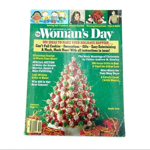 Womans Day Magazine December Edition 1981 Holiday Christmas Vintage | eBay