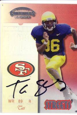 tai streets rookie draft auto autograph michigan wolverines contenders ...