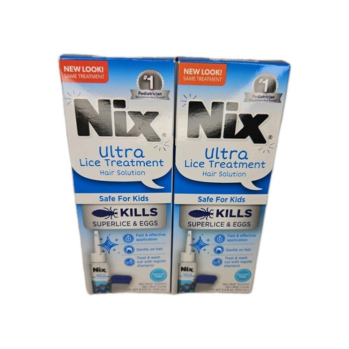 Nix Ultra Lice Removal Kit Love Treatment Hair Solution 3.4 Fl. Oz W ...