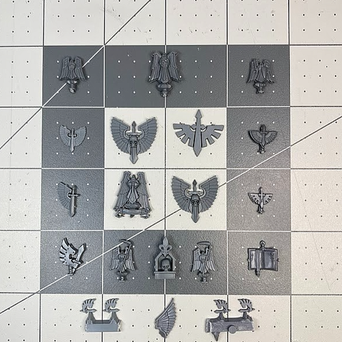 40K Dark Angel VETERAN ICONS Lot #B religious tome GW Trench Crusade ...