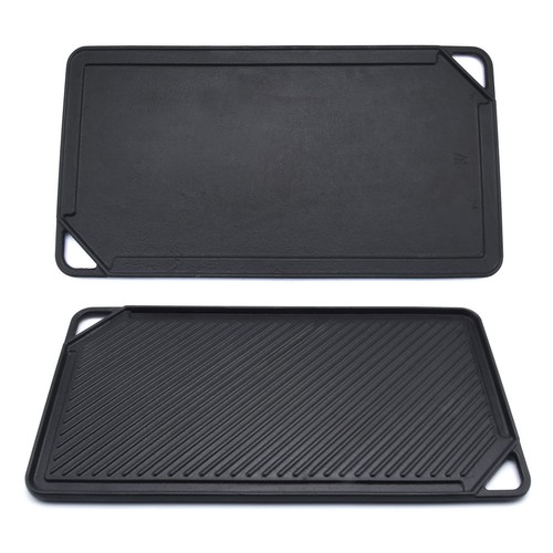 Cast Iron Reversible Griddle, 20 Inch x 10.5 Inch Double Sided Grill ...
