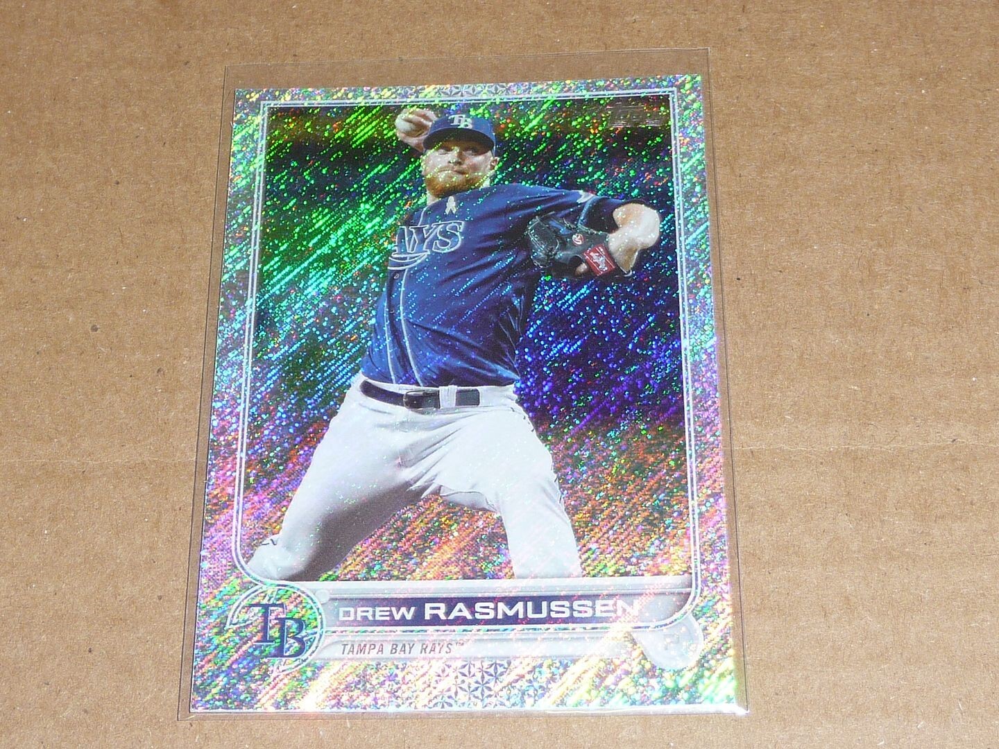 2022 Topps FACTORY SET WALMART FOILBOARD /875 DREW RASMUSSEN RAYS #482 ...