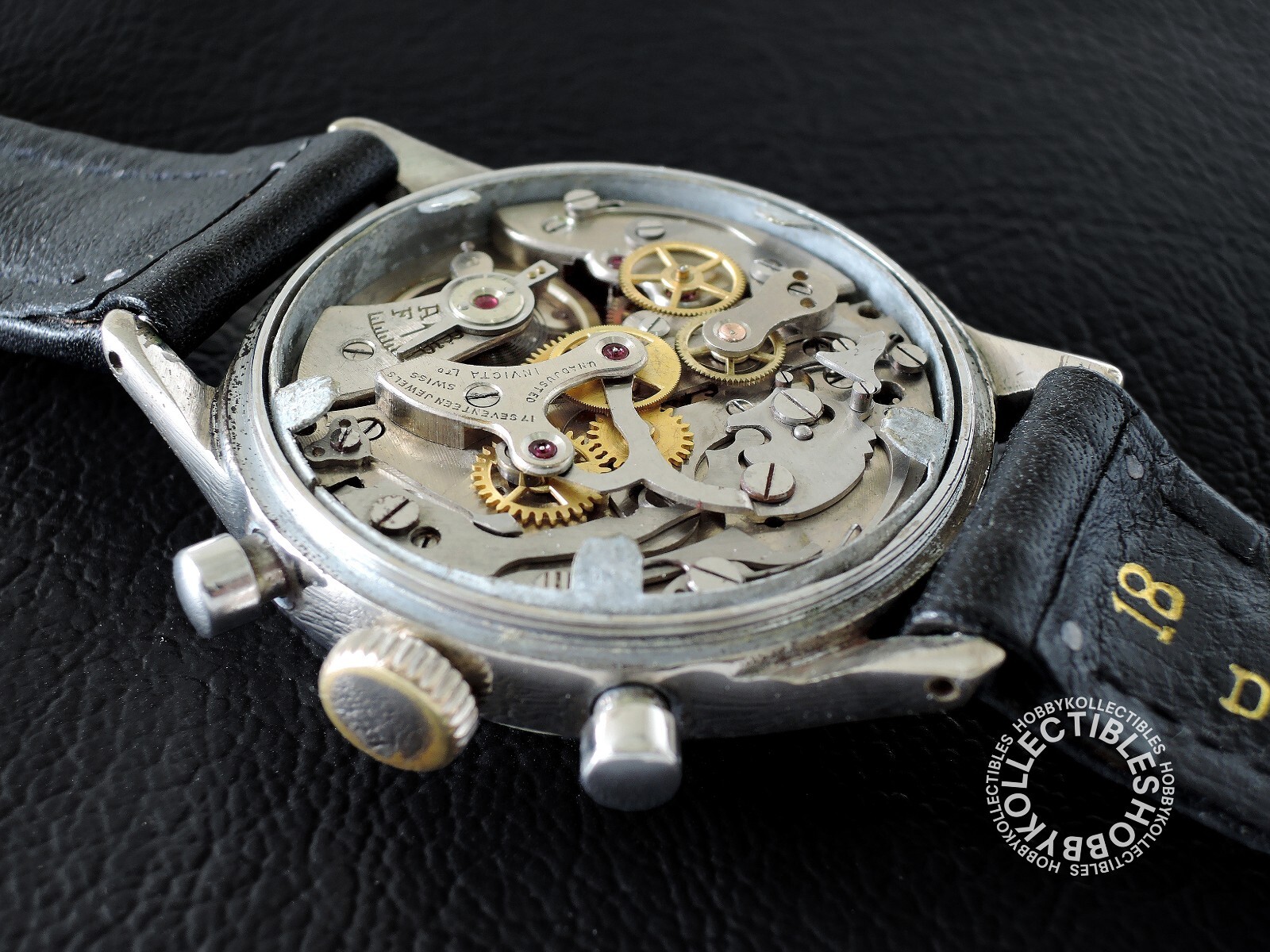 Swiss Vintage Invictor Chronograph Landeron Cal. 48 Wrist Watch Need ...