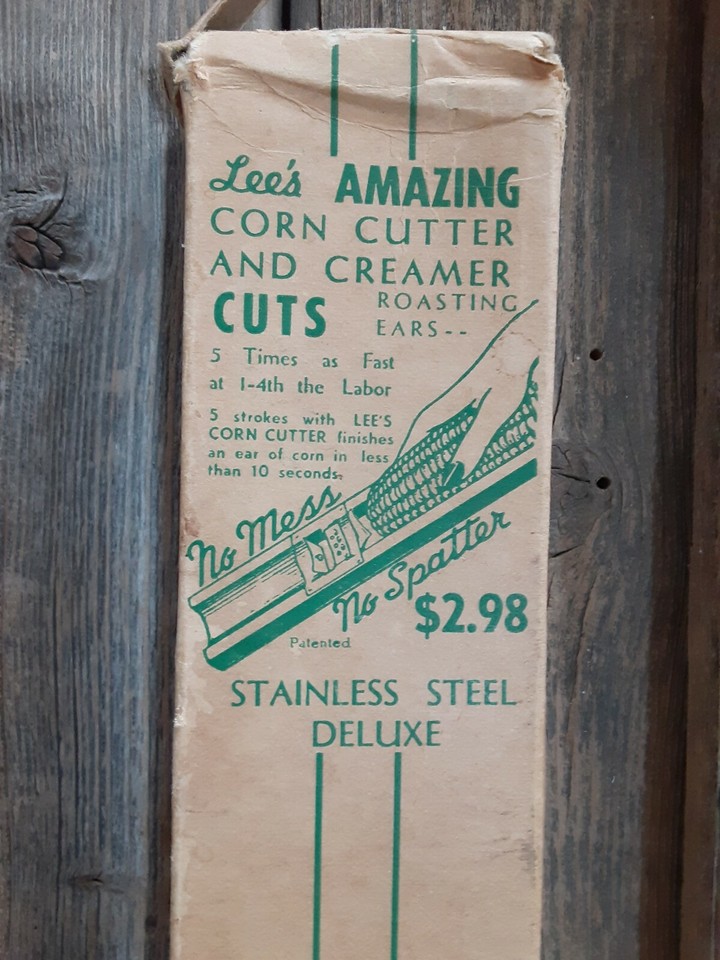 Vtg Lee MFG. LEE'S All Stainless steel Deluxe CORN CUTTER & CREAMER ...