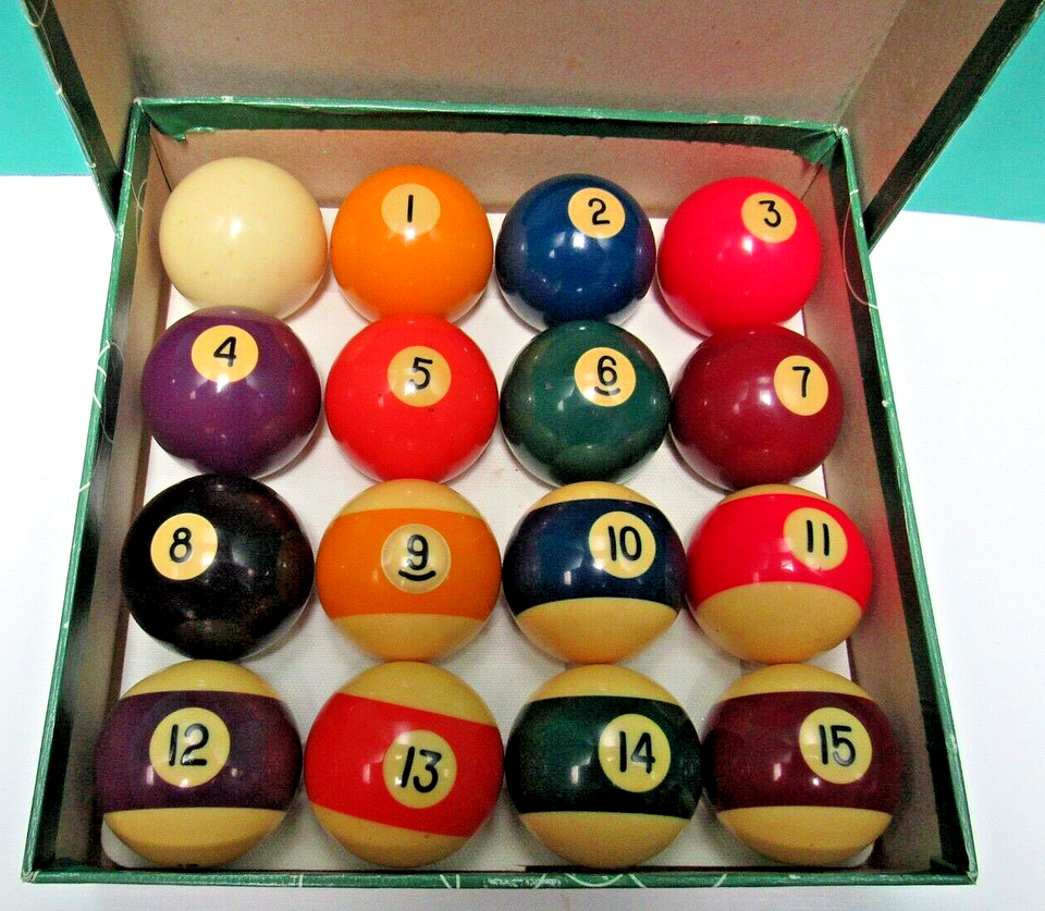 VINTAGE ARAMITH BELGIAN BILLIARD BALLS PREMIER COMPLETE SET | eBay