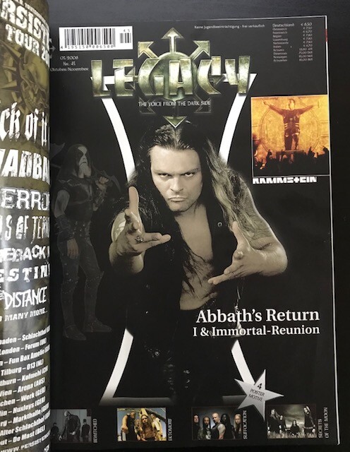 LEGACY MAGAZINE - BELPHEGOR-ABBATH-KREATOR-RAMMSTEIN-BODOM-POSTERS #45 ...
