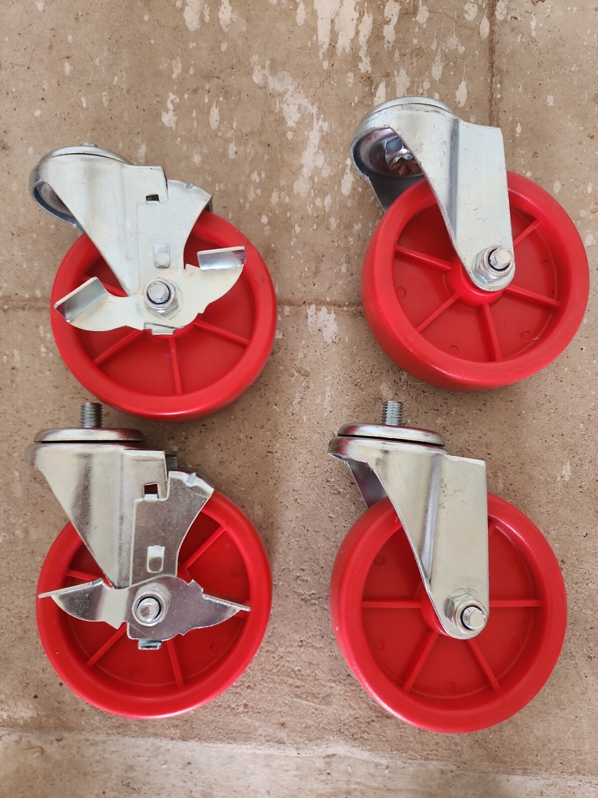 ATOSA CASTERS FOR COOK RITE STOVE RANGES ALL MODEL 2 STANDARD 2 BRAKES ...