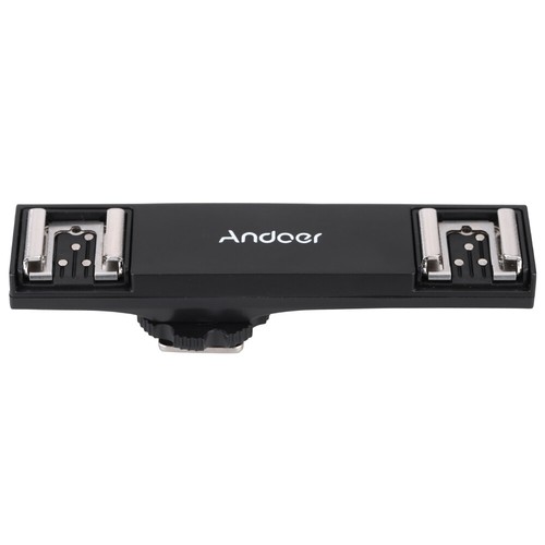 Dual Hot Shoe Flash Speedlite Bracket Splitter For Nikon D750 D7200 ...