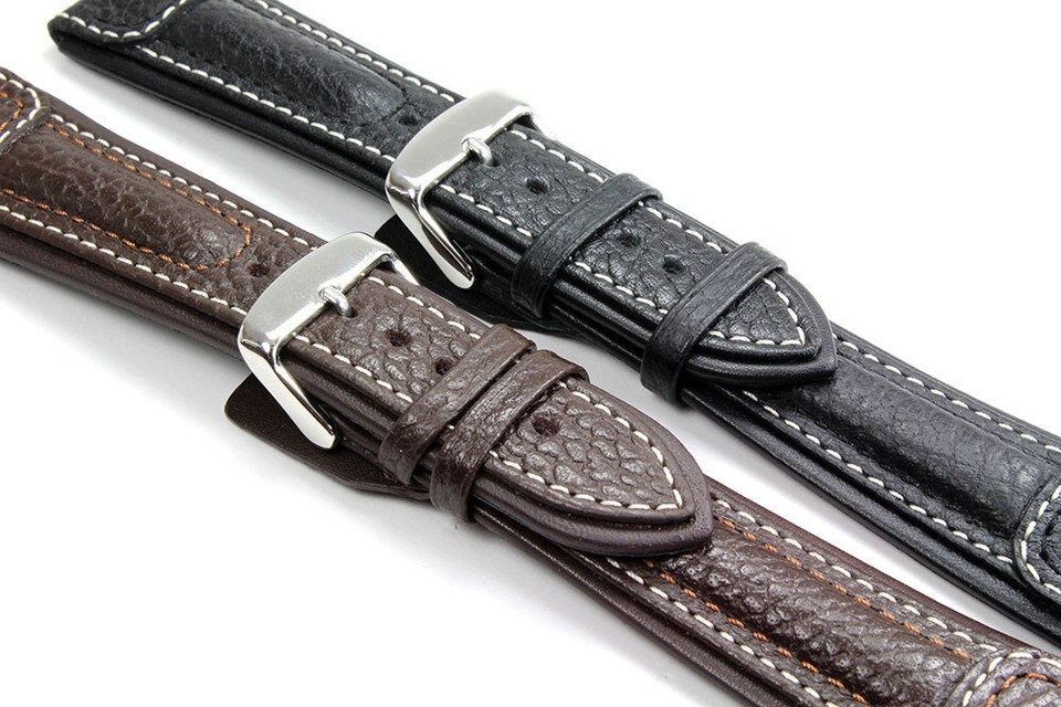 Rios1931 German Military Buffalo Leather Pilot Strap 20mm 22mm 24mm for ...