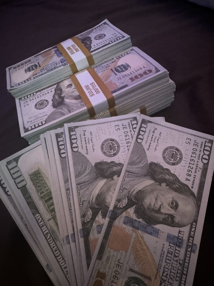 1000PCS Movie Prop $ REPLICA Money QTY100 Bills! Best Quality For Party ...