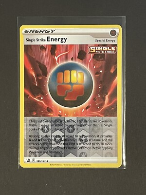 Pokémon TCG Single Strike Energy Battle Styles 141/163 Reverse Holo NM+ ...