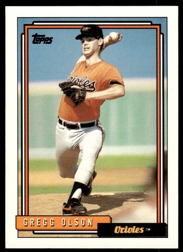 1992 Topps Gregg Olson Baseball Card Baltimore Orioles #350 | eBay