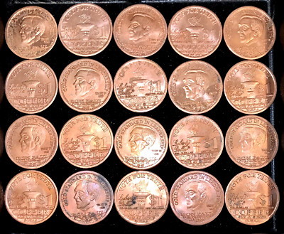 2008 RON PAUL 1 OZ .999 COPPER LIBERTY DOLLAR - ROLL OF 2O! | eBay