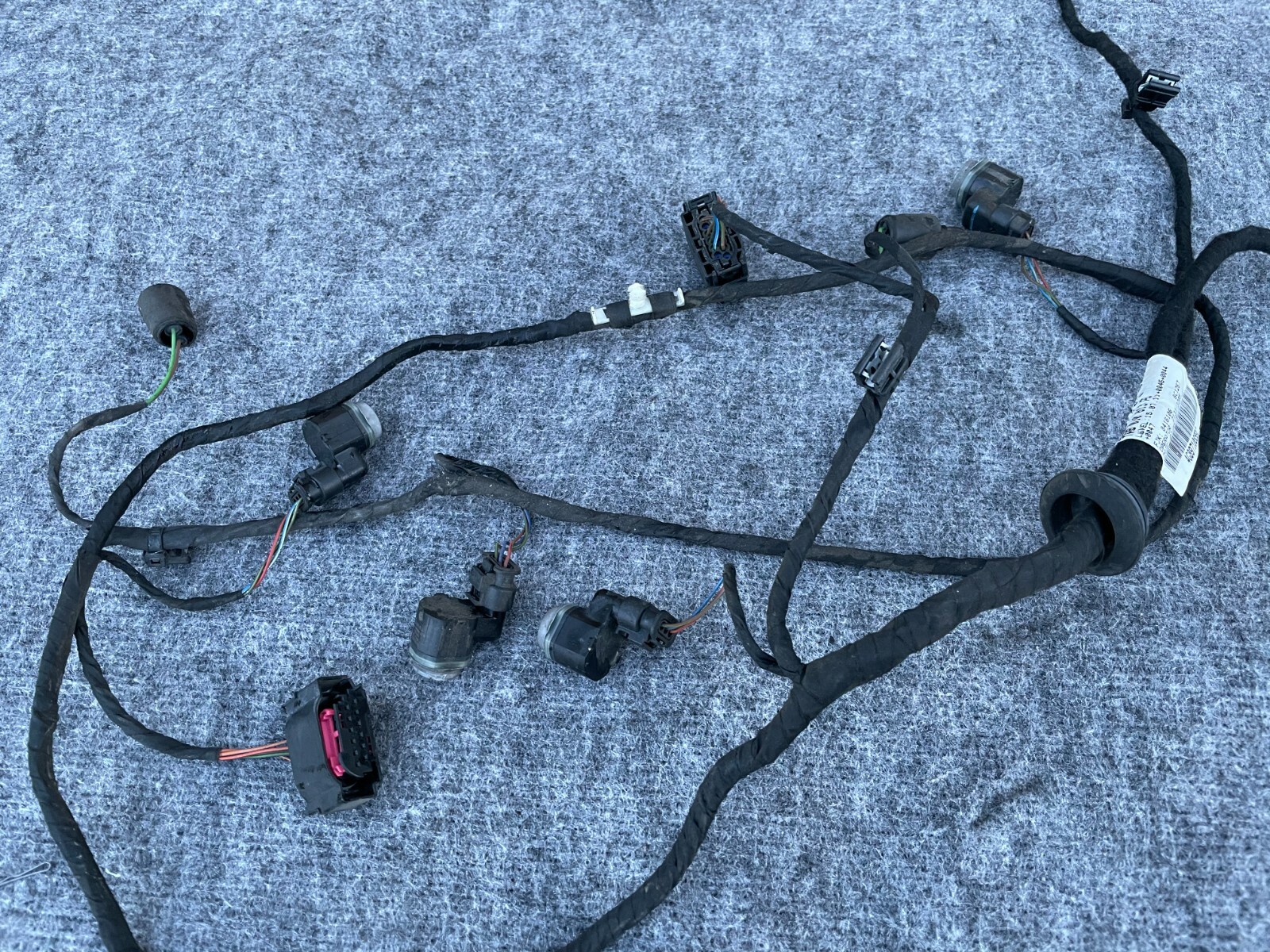 REAR BUMPER PARK ASSIST SENSORS W/HARNESS OEM 71K 12-18 AUDI A7 S7 RS7 ...