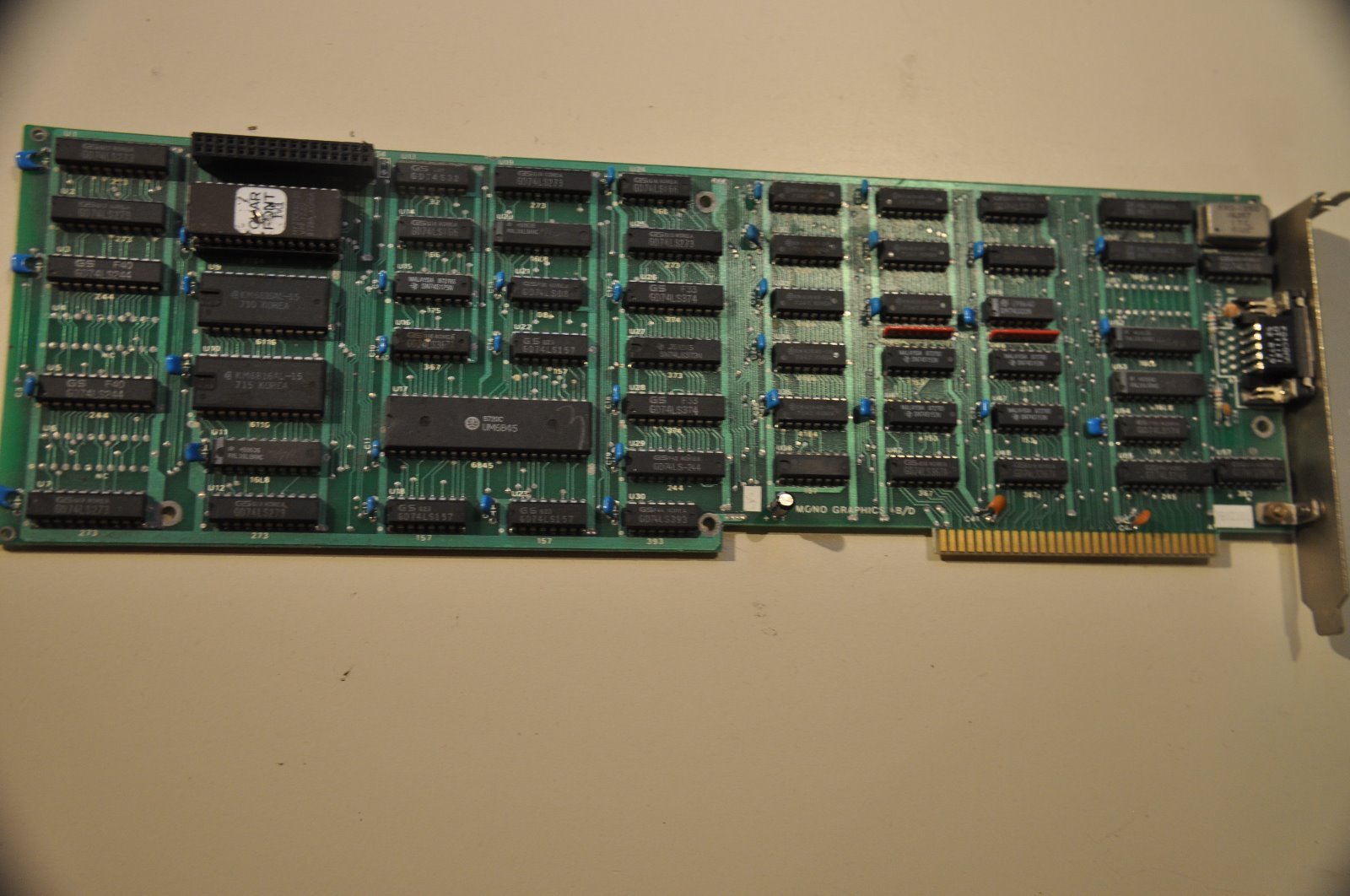 TriGem Computer 8-bit ISA MONOCHROM GRAPHICS Controller PC 9pol. SUB-D ...