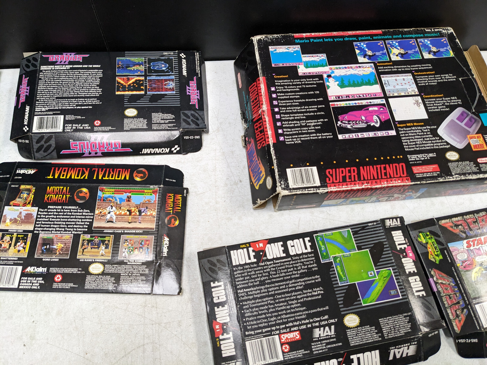 Lot of 18 Nintendo SNES Empty Game Boxes- Cosmetically Flawed Wholesale ...