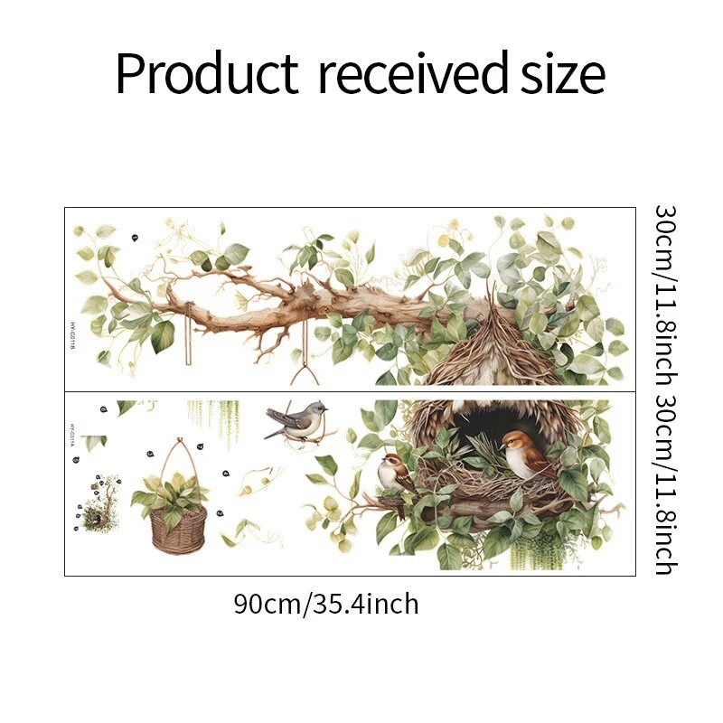 WALL STICKER Birds Decal Vinyl Mural Art Tree Branch Stickers Home ...