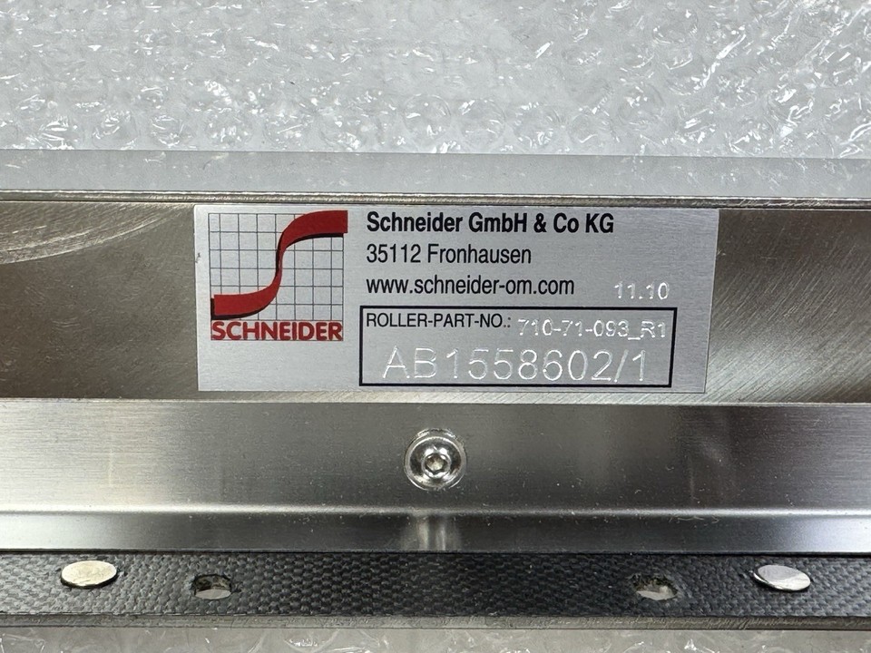 SCHNEIDER RETRACTABLE ROLL-UP WAY COVER ROLLER CURTAIN CNC ROLLING ...