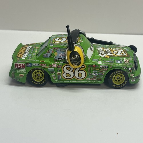 disney pixar cars chick hicks #86 racer diecast mattel green w headset ...