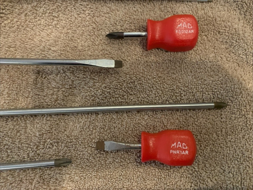 Mac Tools Red Handle Screwdrivers | eBay
