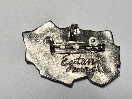 EYTAN BRANDES HEBREW SILVER AND GOLD TONE YAD TORAH POINTER BROOCH PIN ...