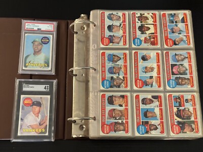 1969 Topps Baseball complete set 1-664, Mantle SGC 4, Jackson PSA 4 ...