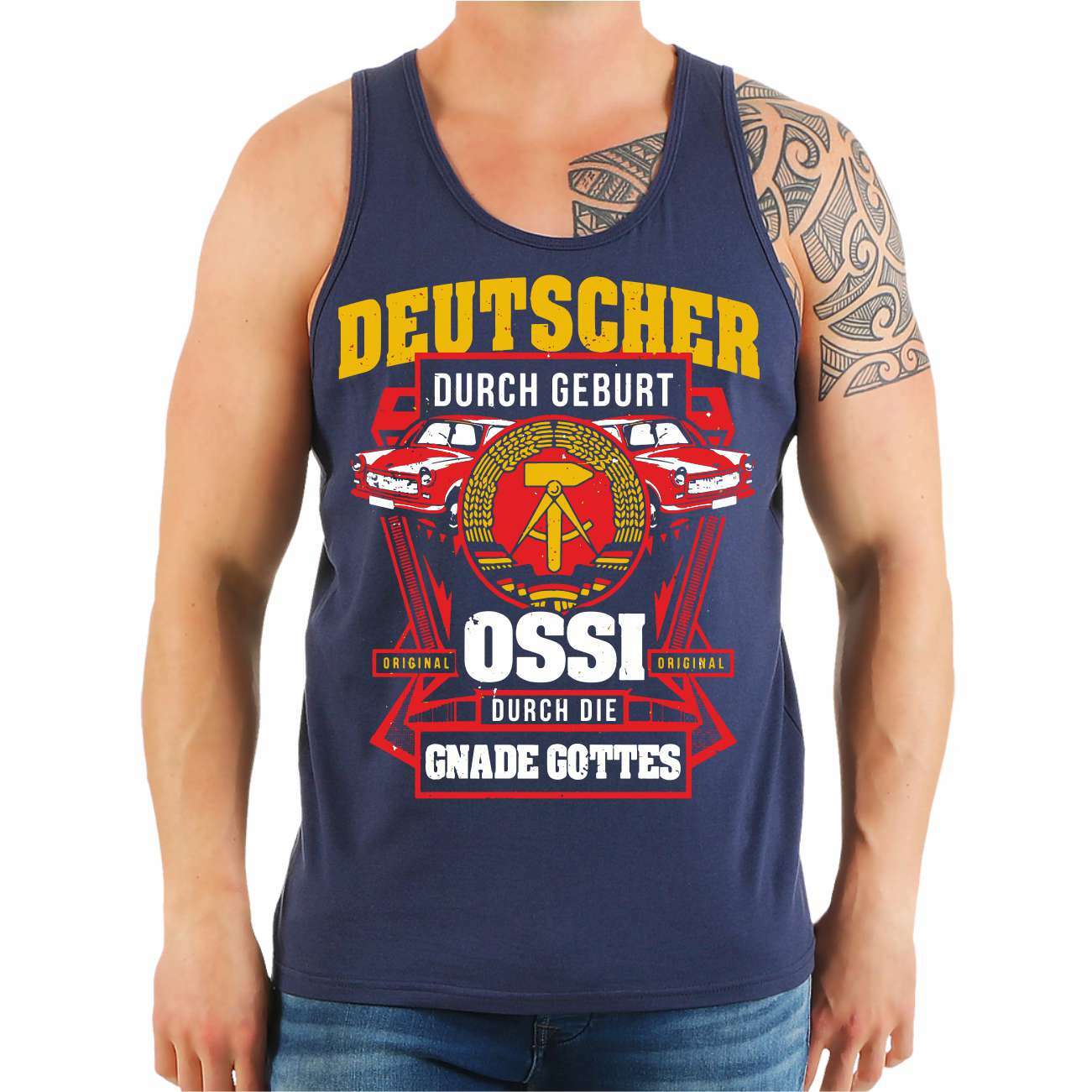 Träger Achsel Shirt Tank Top Ossi durch Gnaden Gottes Osten ...