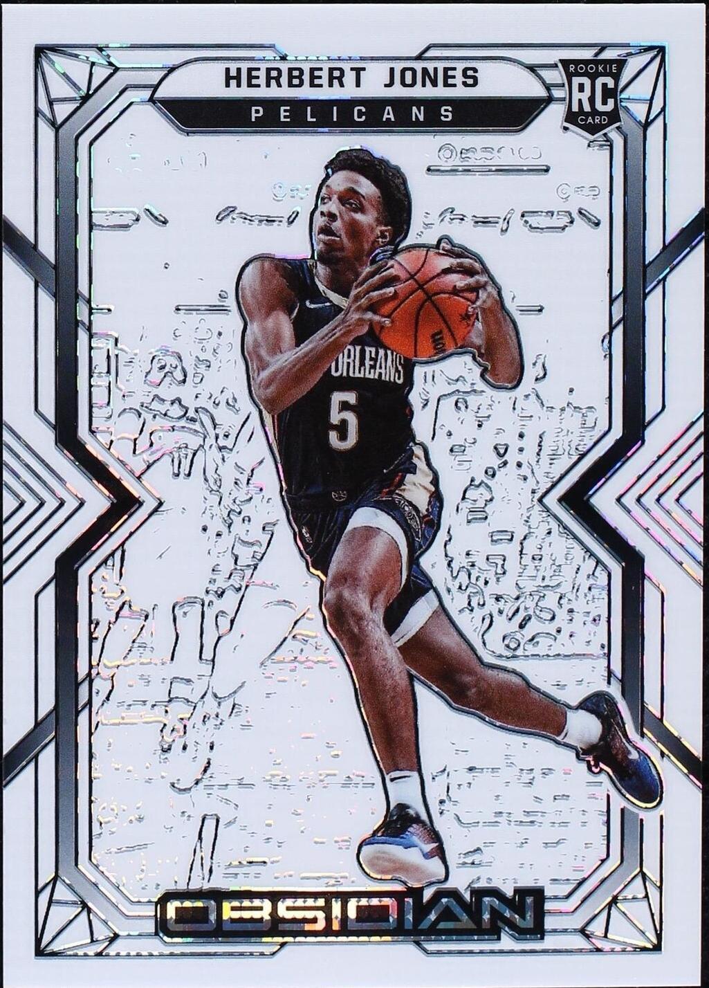 2021-22 Panini Obsidian - Herbert Jones #178 Electric Etch White Pulsar ...