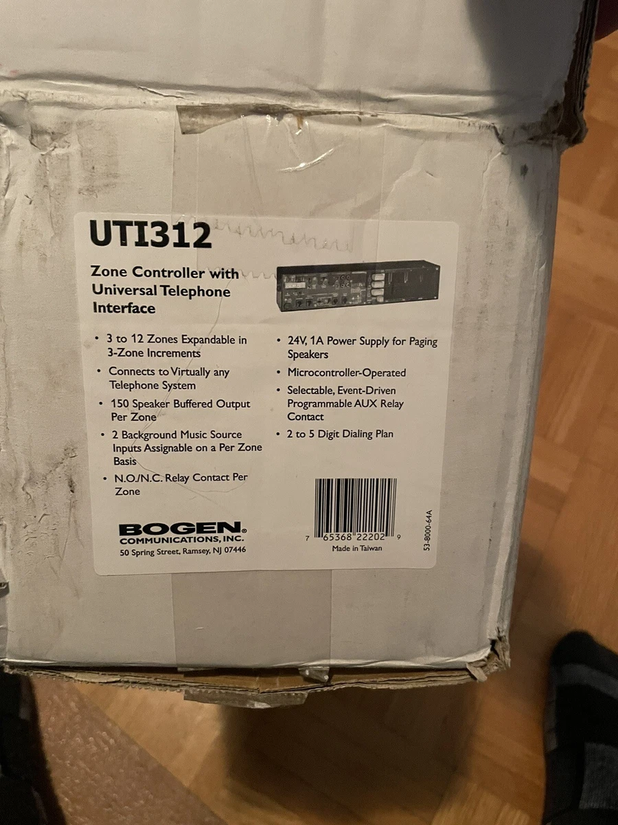 BOGEN UTI312 UNIVERSAL Multi-Zone Telephone Paging, 59% OFF