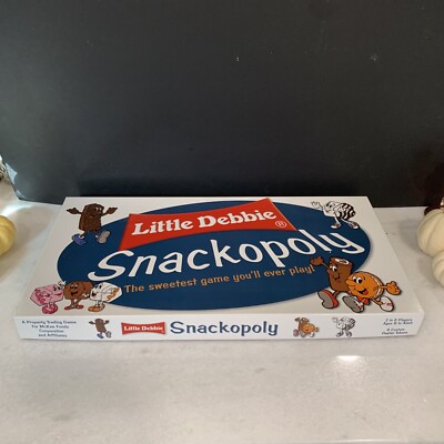 NEW Little Debbie Snackopoly The Sweetest Board Game Monopoly Snacks ...