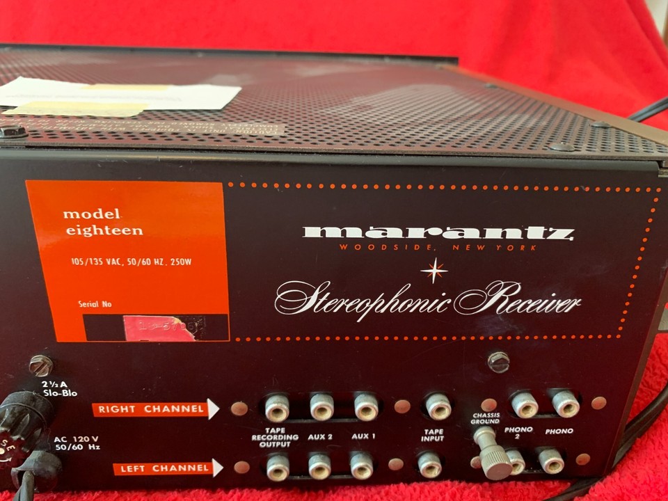Vintage Marantz Model 18 Receiver – Audiophile Quality, Exceptional ...