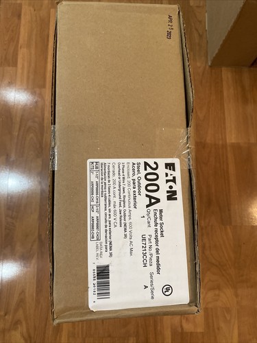 Eaton200-Amp 3-phase 7-Jaw Ringless Bypass Meter Socket Can UE7213CCH ...