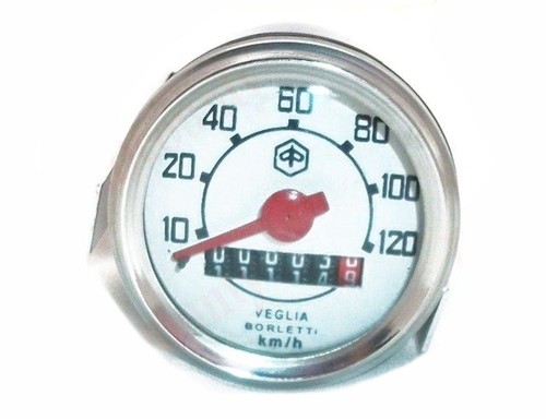 Vespa Classic White Face Vintage Speedometer 120 Kmph Speedo | eBay