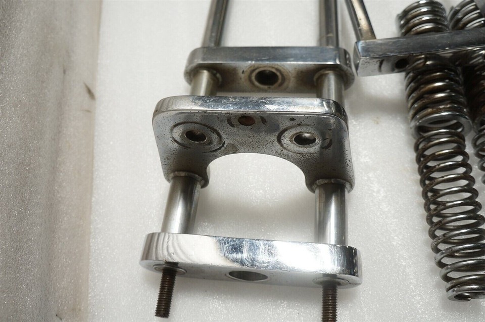 OLSCOOL CHOPPER SPRINGER FRONT FORK 49' ROUND BACK LEG SQUARE FRONT LEG ...